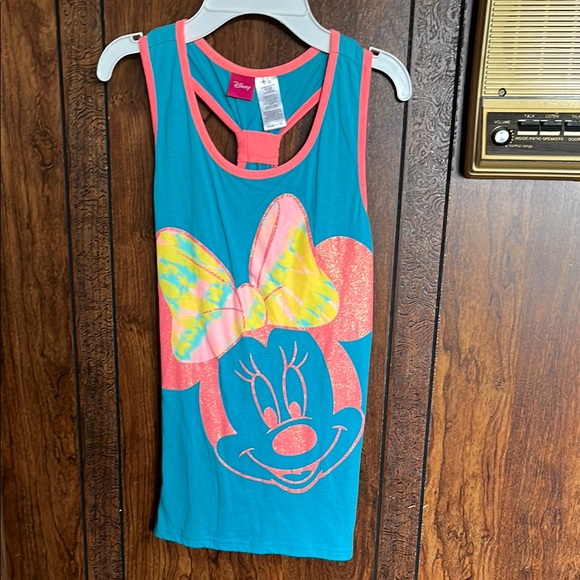 Disney | Shirts & Tops | Disney Kids Minnie Mouse Tank Top Blue And ...